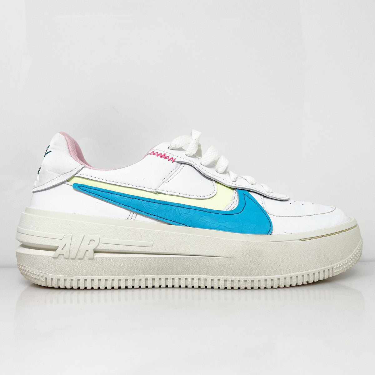 Nike Womens Air Force 1 Platform DZ5197-100 White Running Shoes Sneake ...