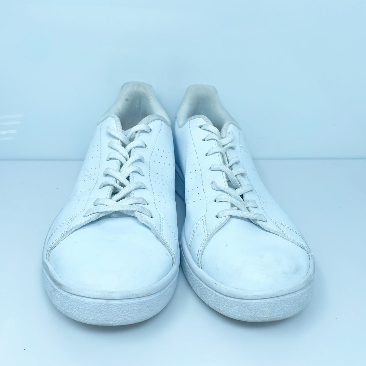 Adidas Womens Advantage Base EE7510 White Casual Shoes Sneakers Size 8 ...