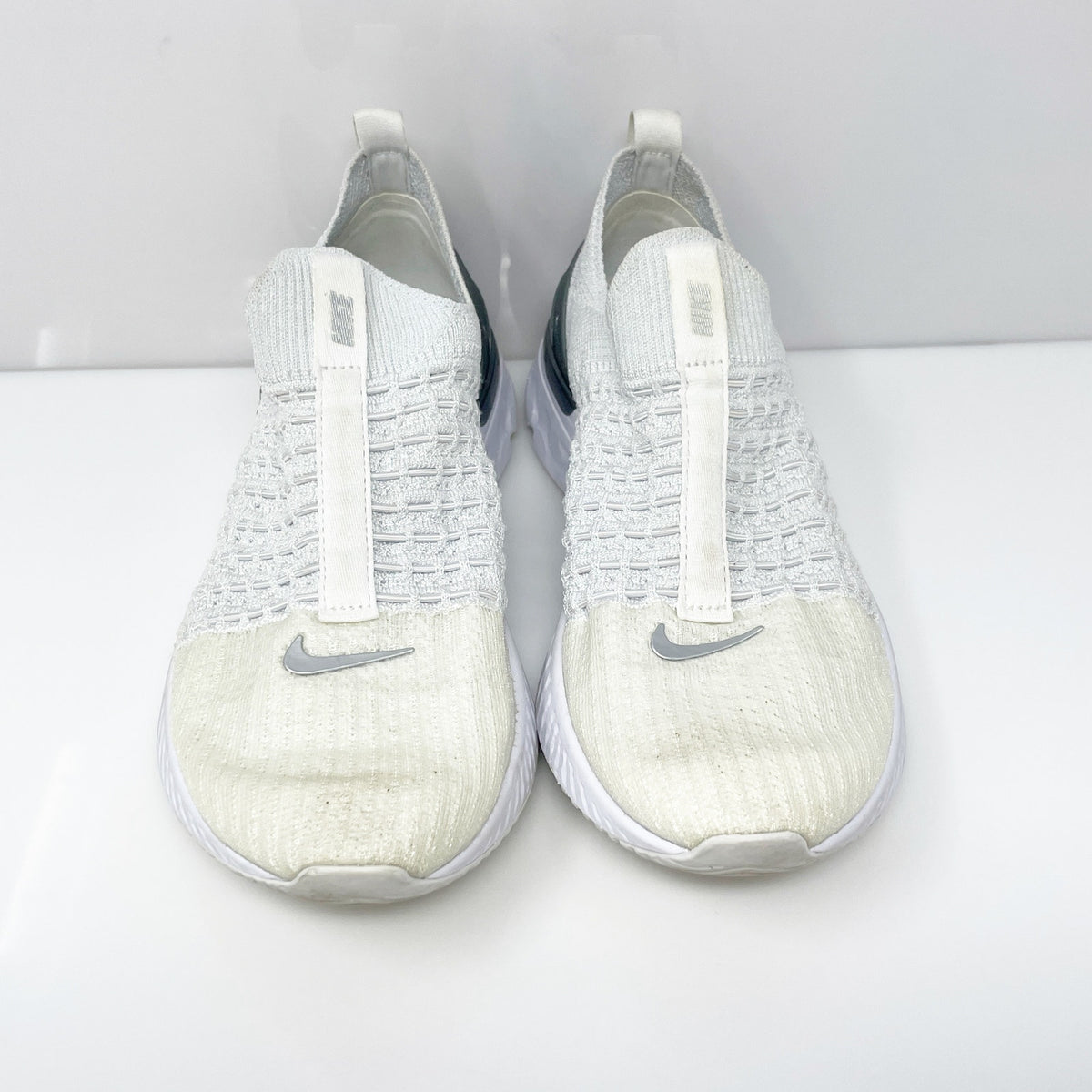 Nike Womens React Phantom Run FK 2 CJ0280-100 White Running Shoes Snea ...