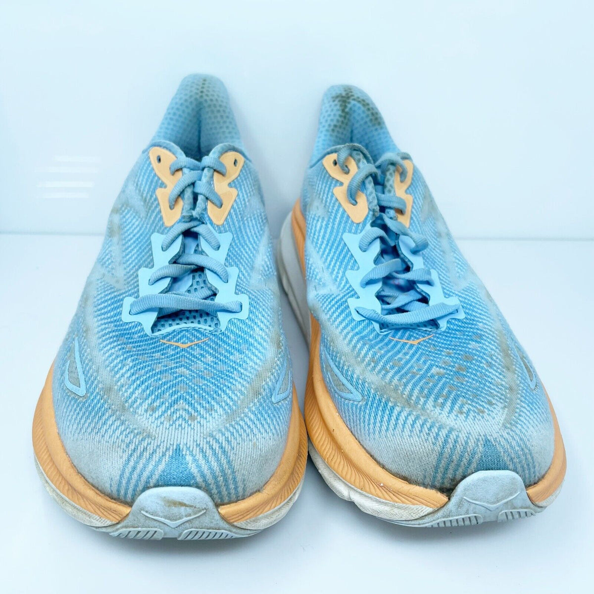 Hoka One One Womens Clifton 9 1132211 ABIW Blue Running Shoes Sneakers– SneakerCycle