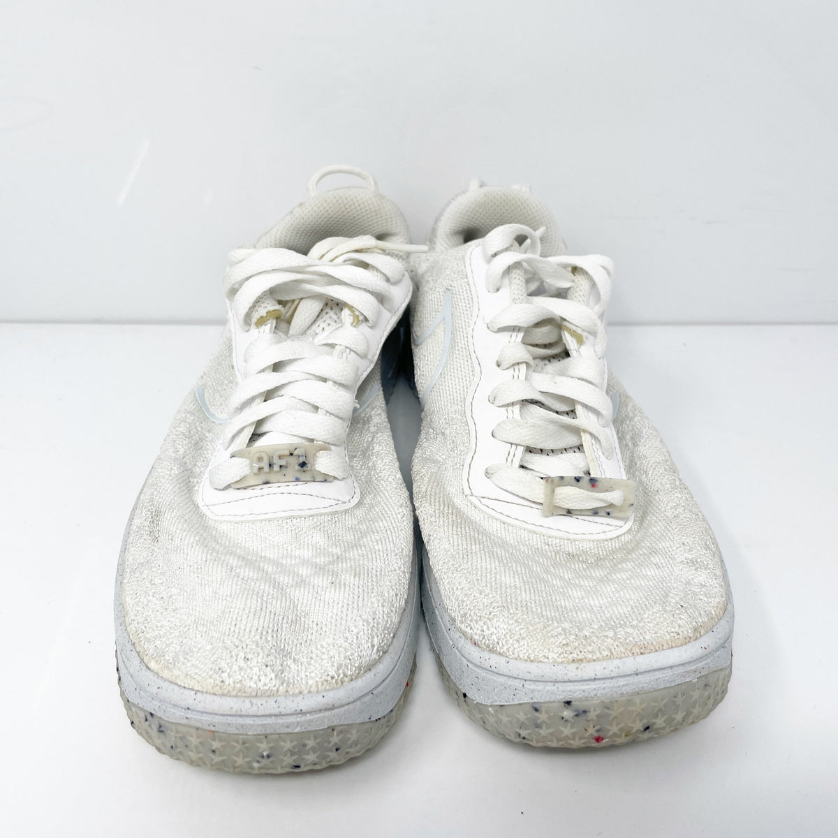 Nike Mens Air Force 1 Low Crater FK DM0590-100 White Casual Shoes Snea ...