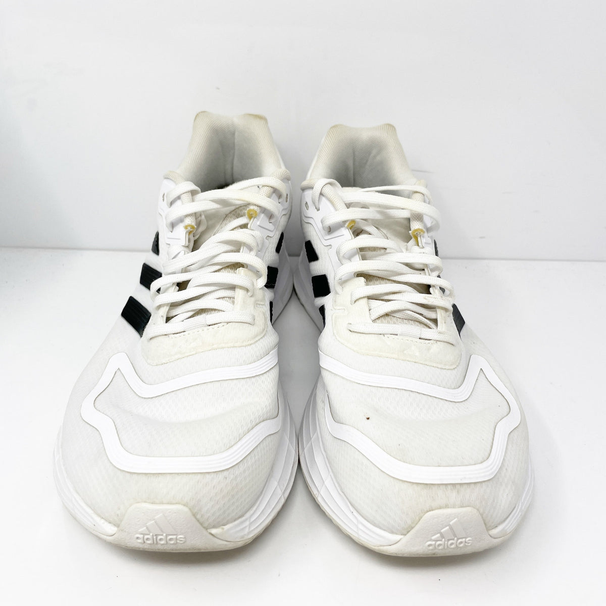 Adidas Mens Duramo 10 GW8348 White Running Shoes Sneakers Size 9 ...