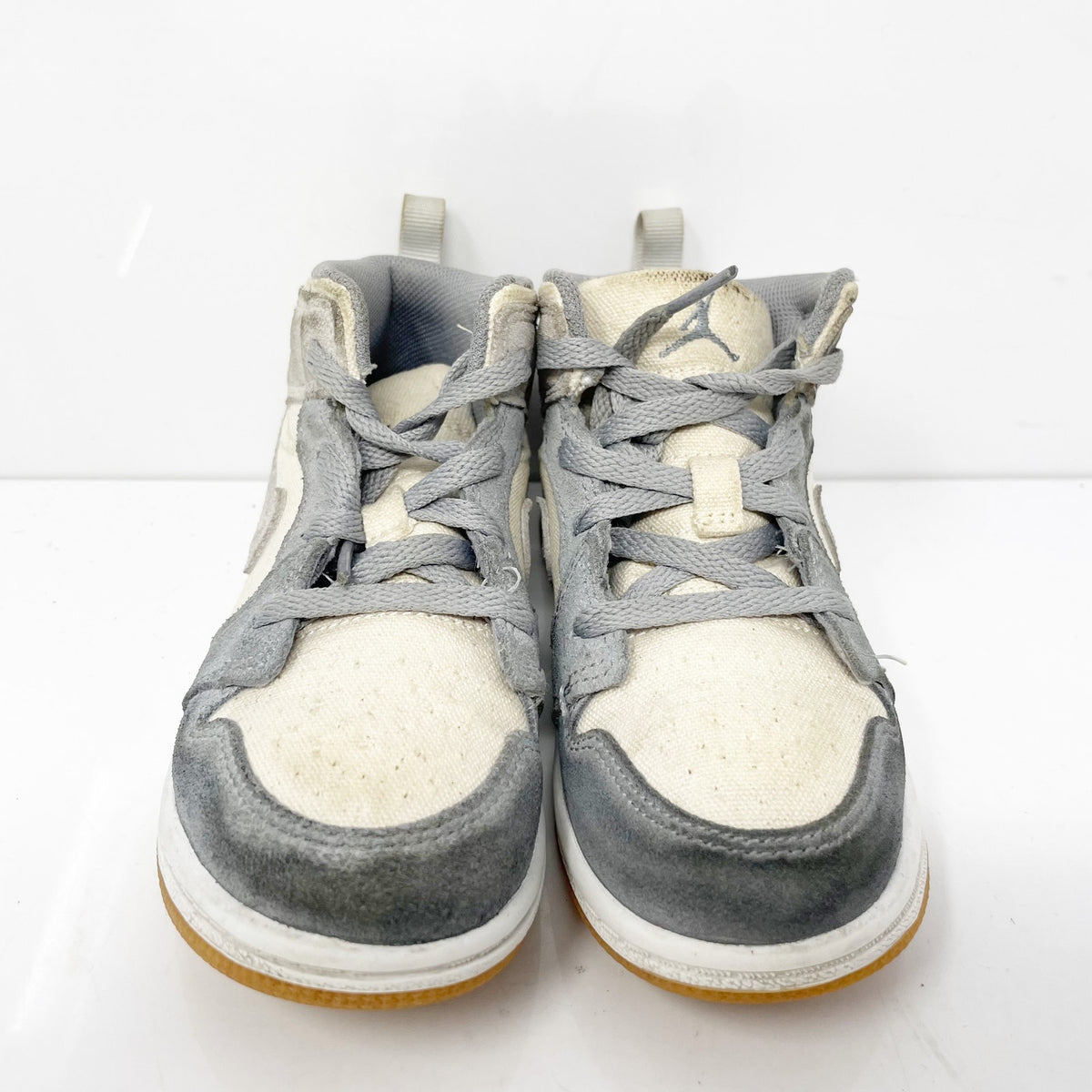 Nike Boys Air Jordan 1 Mid SE DN4344-100 Beige Basketball Shoes Sneake ...