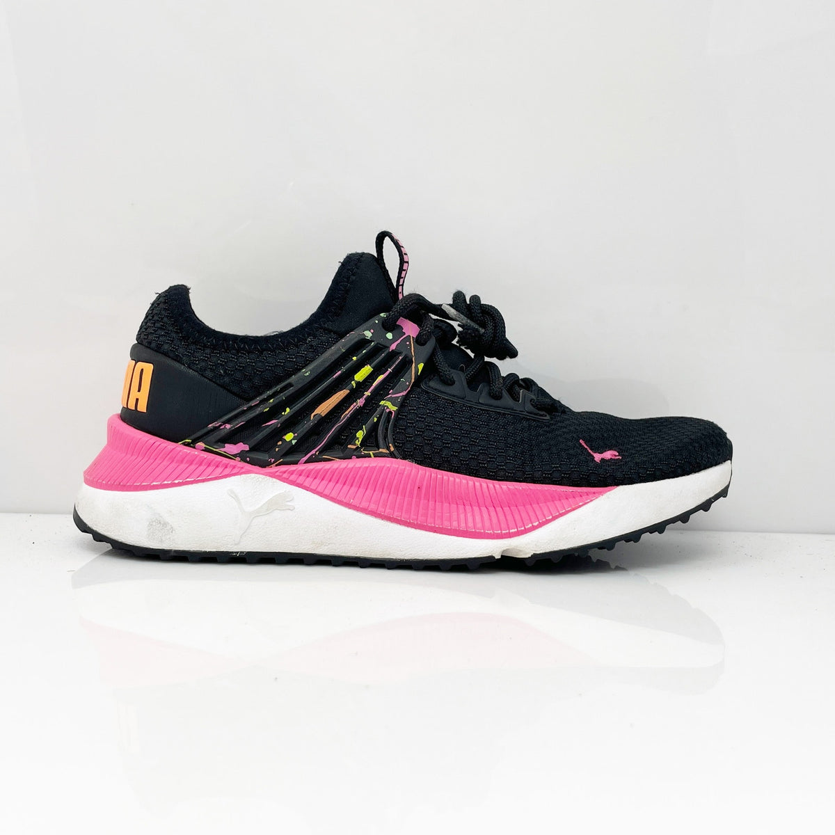 Puma Boys Pacer Future 388286-01 Black Running Shoes Sneakers Size 5 ...